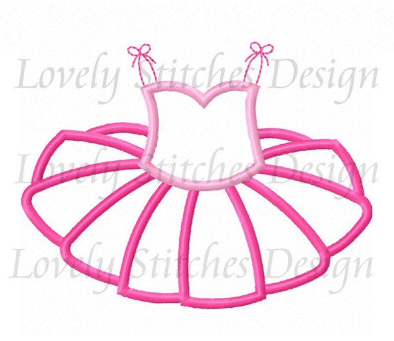 Ballet TUTU Applique Machine Embroidery Design NO:0532 - Etsy