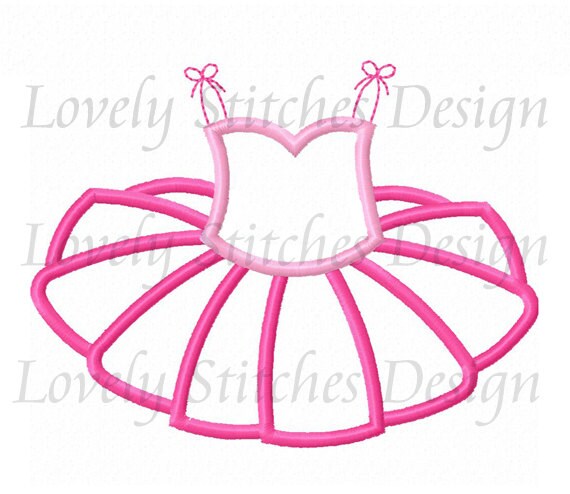 Ballet TUTU Applique Machine Embroidery Design NO:0532 - Etsy