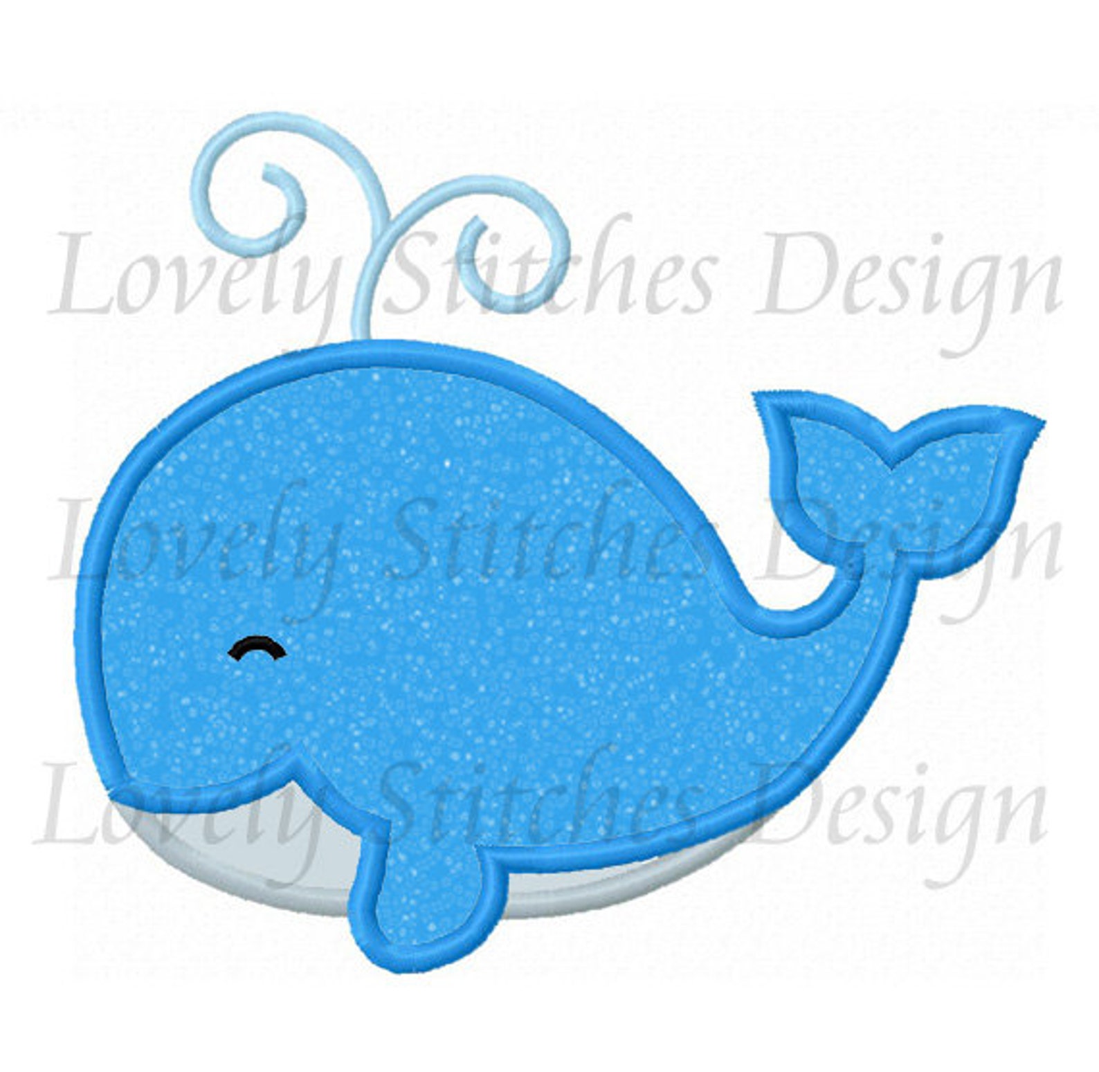 Whale Applique Machine Embroidery Design NO:1320 - Etsy