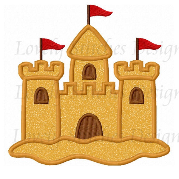 Castle Applique - Etsy