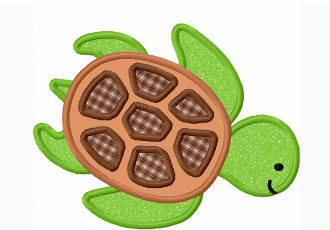 Sea Turtle Applique Machine Embroidery Design NO:0032 - Etsy