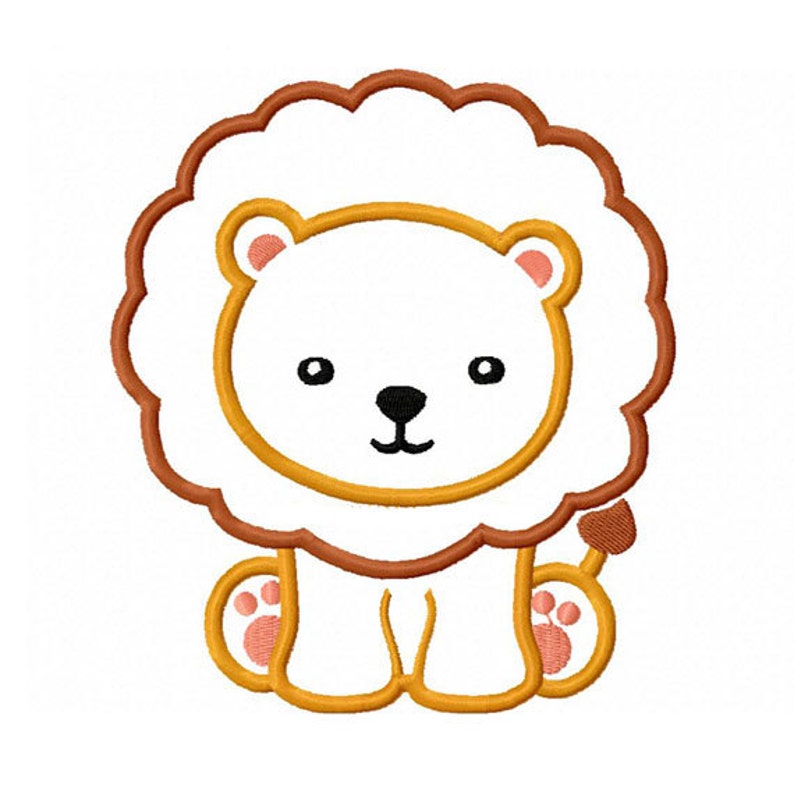 Lion Baby Applique Machine Embroidery Design NO:0161 - Etsy