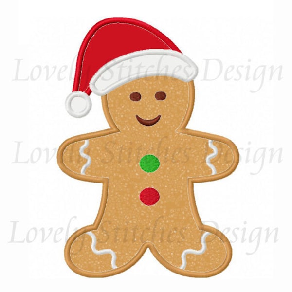 Gingerbread Applique - Etsy