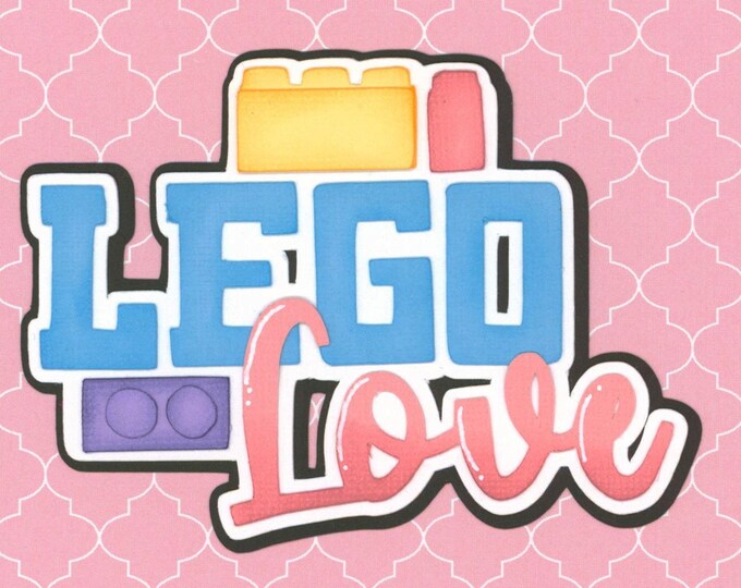 LEGO TITLE Pastel Colors, for Scrapbook Pages, Layout, Cards. Handmade ...
