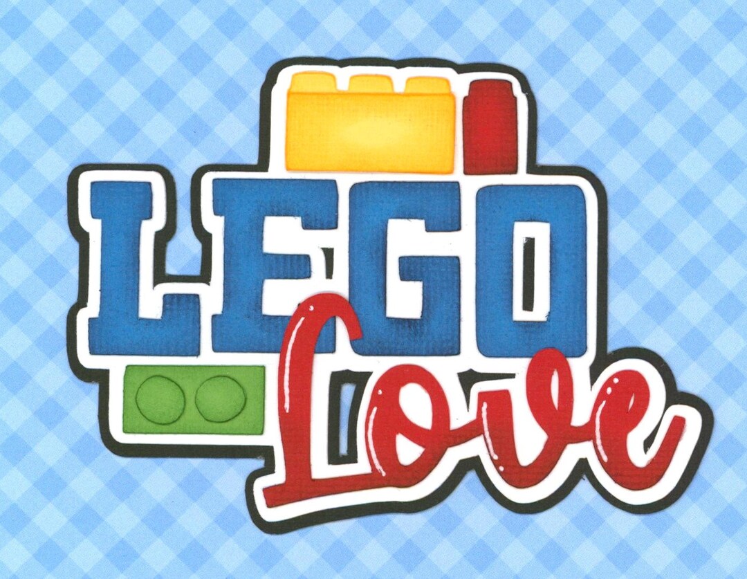 LEGO TITLE Bright Colors, for Scrapbook Pages, Layout, Cards. Premade ...