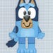 BLUEY CARTOON DOG. Paper Piecing for Scrapbooks, Pages, Cards. Premade ...