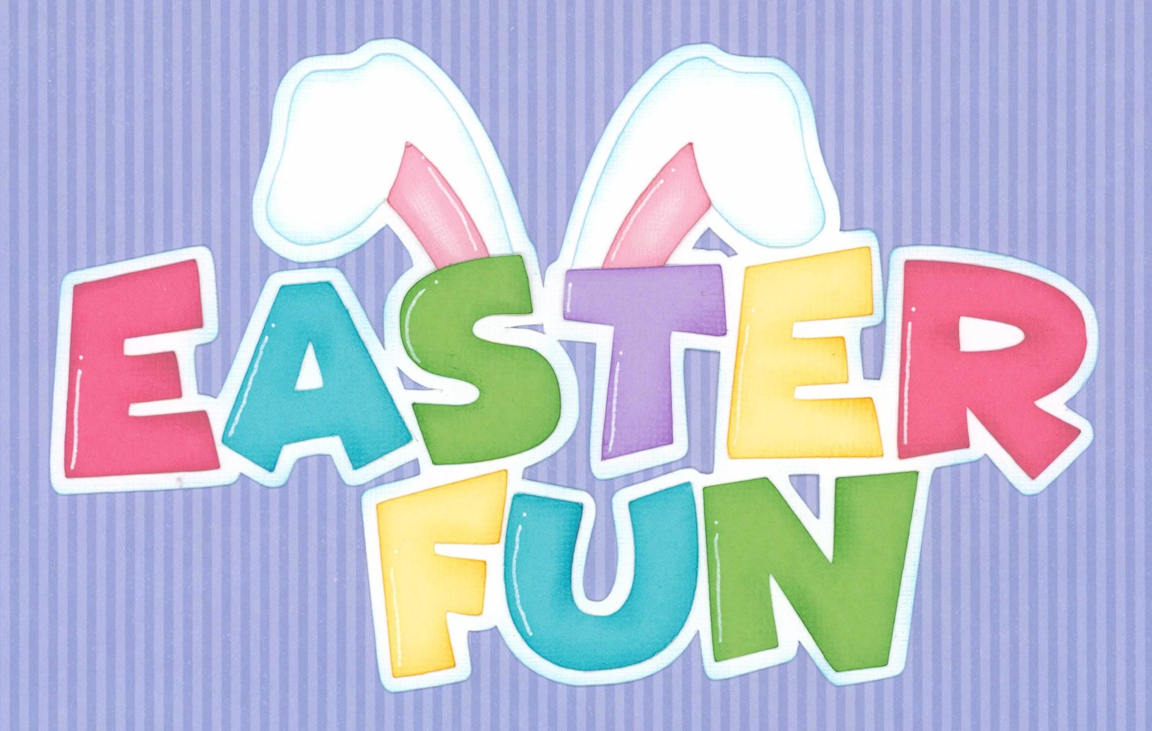 Coloring Eggs Easter Title. Scrapbook Embellishment. Handmade Die Cut ...