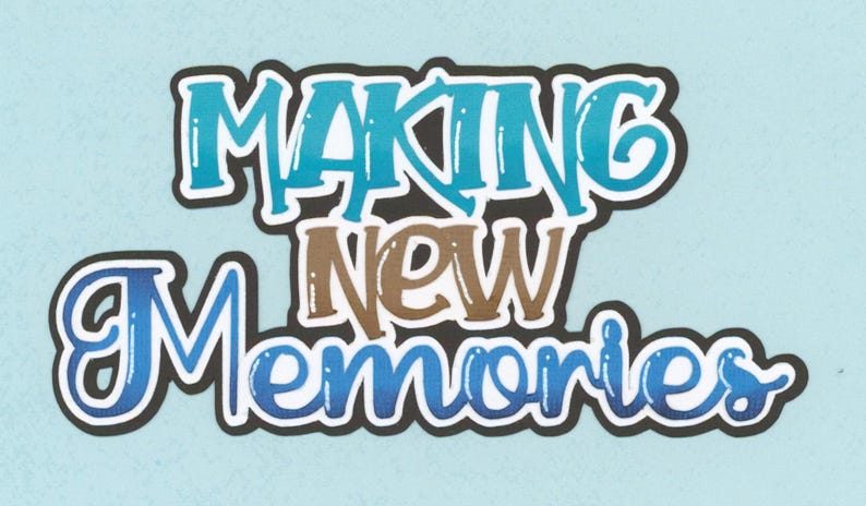 MOMENTS TO REMEMBER 2025 Title. Scrapbook Embellishment. Handmade Die ...