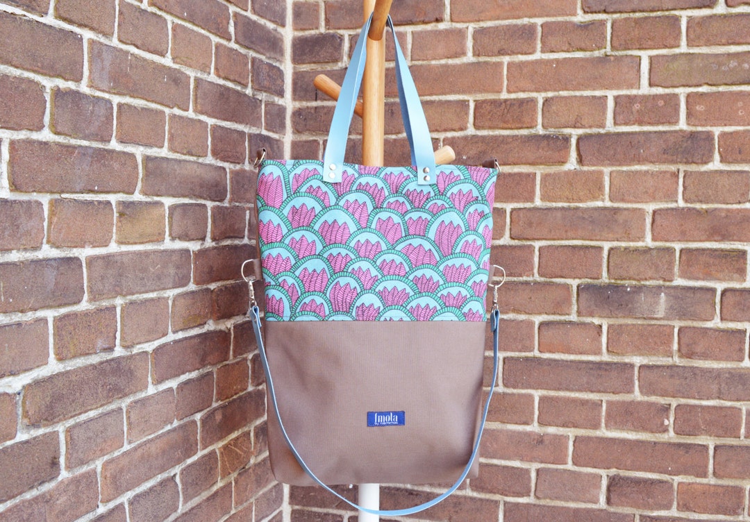 Large Fold Over Canvas Tote Bag Shopping Bag Casual Fold Over Tote ...