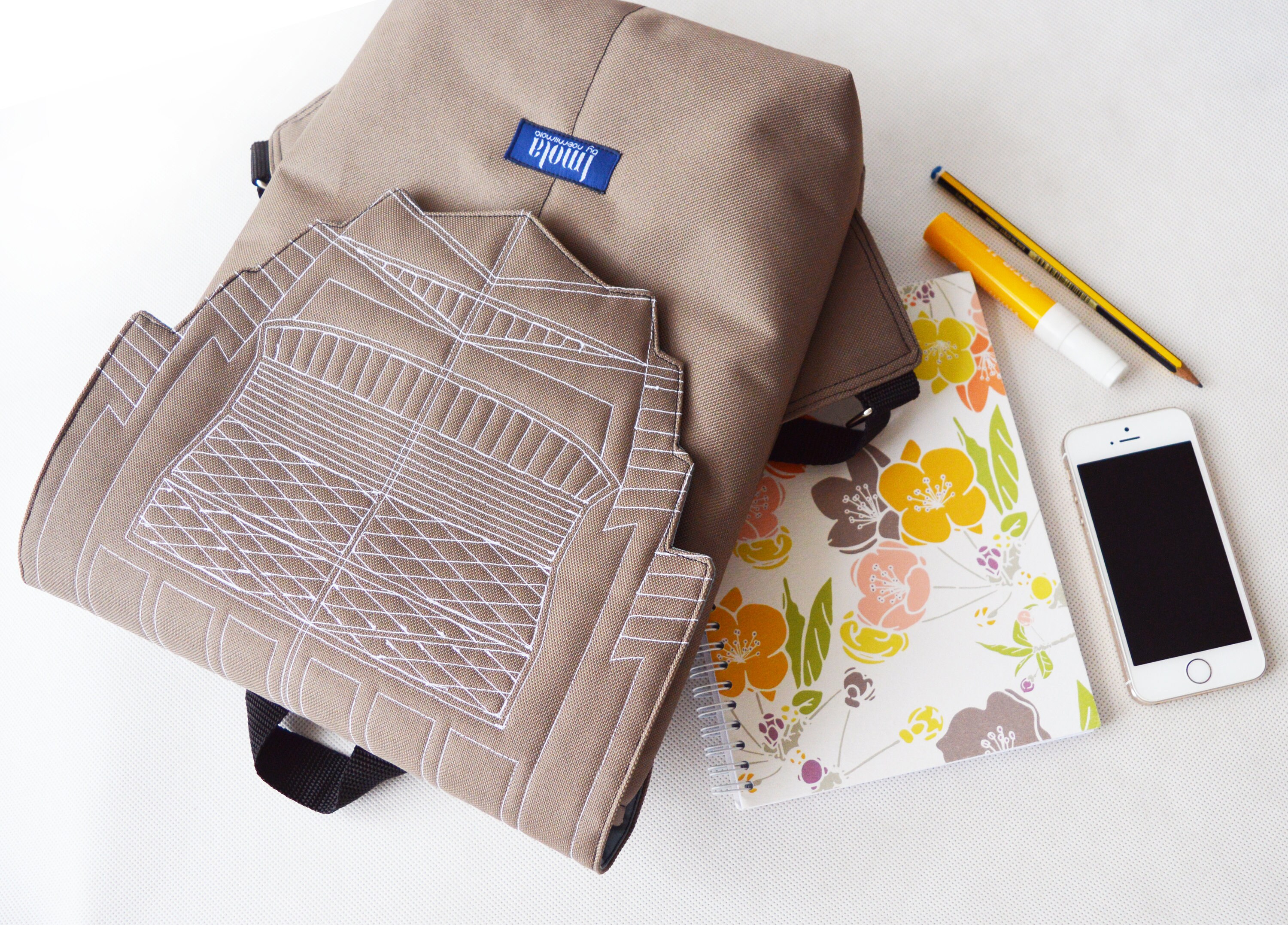 Backpack Camel Brown Hipster Backpack Rucksack Cycling Bag - Etsy