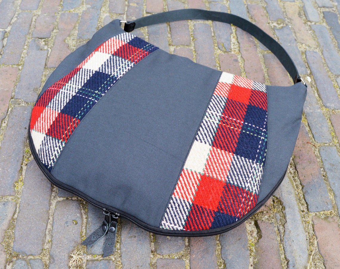 Plaid Purse Country Cottage Chic Western Large Handbag Shoulder Bag ...