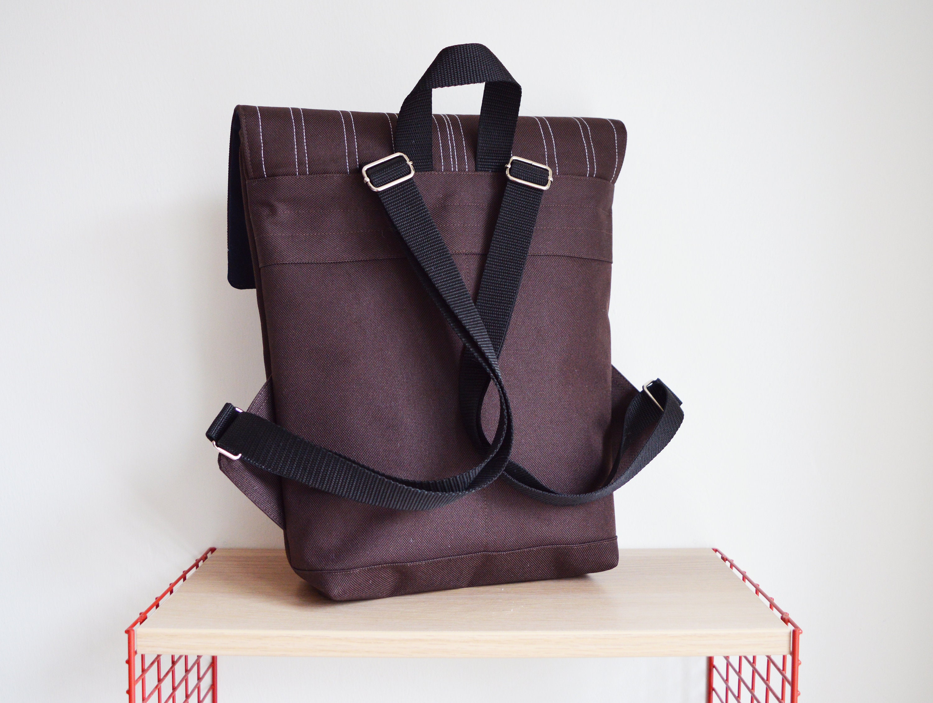 Backpack Brown Darkchocolate Hipster Backpack Rucksack Cycling Bag ...