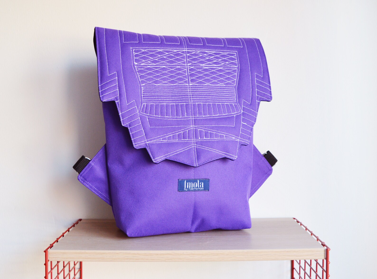 Backpack Purple Hipster Backpack Rucksack Cycling Bag Waterproof Small ...