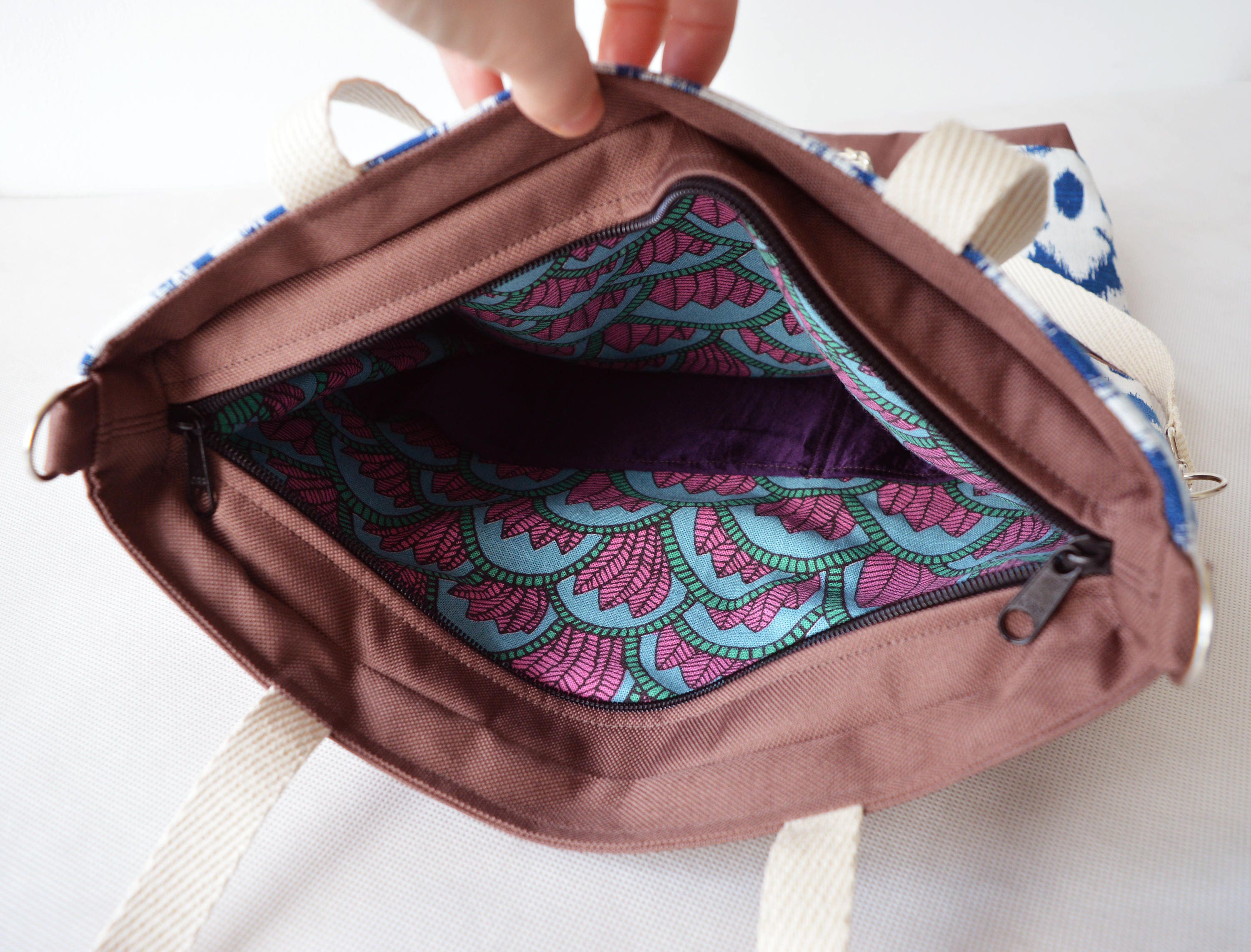 Large Fold Over Canvas Tote Bag Shopping Bag Casual Fold Over - Etsy