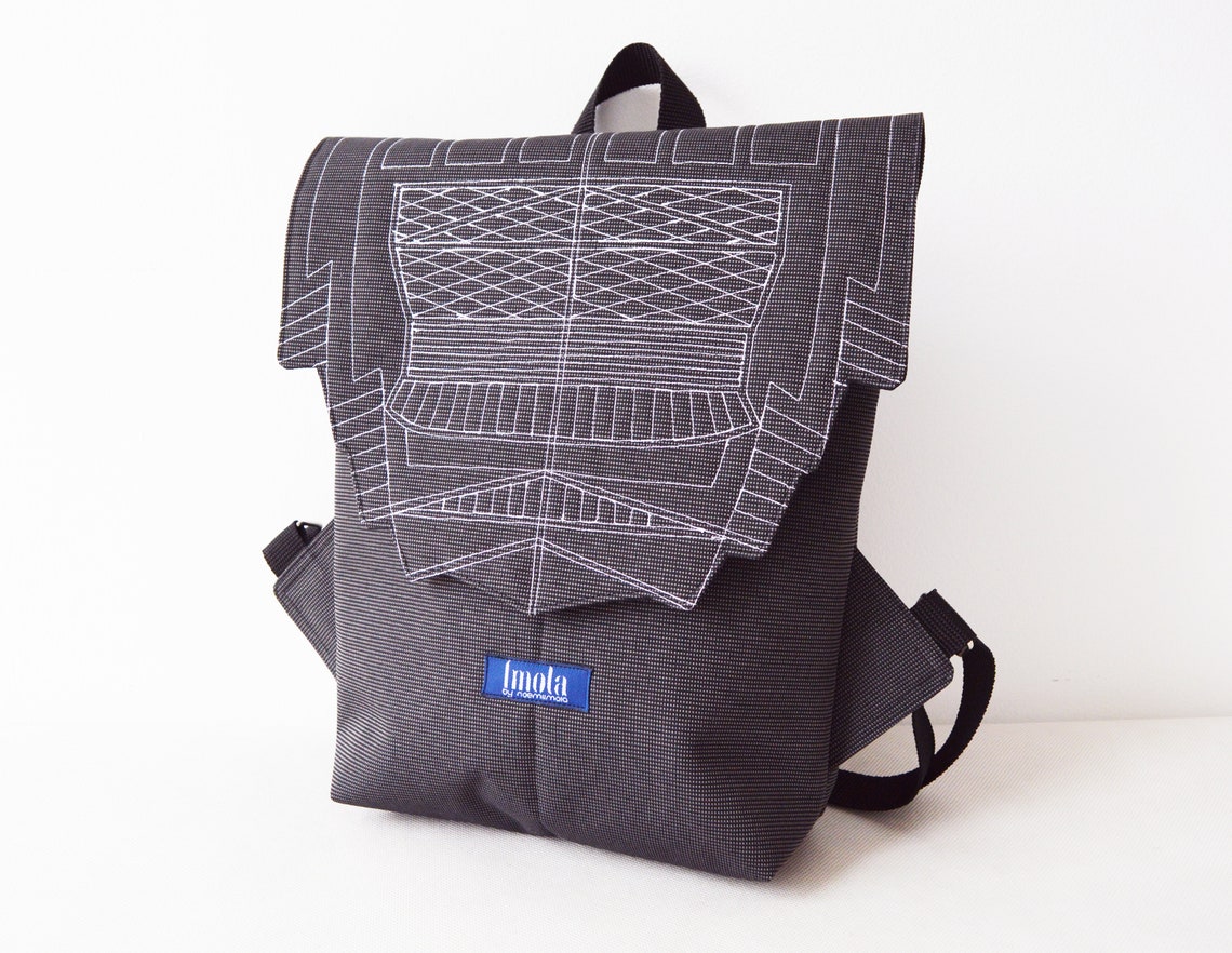 Backpack Dark Grey Hipster Backpack Rucksack Cycling Bag Waterproof ...
