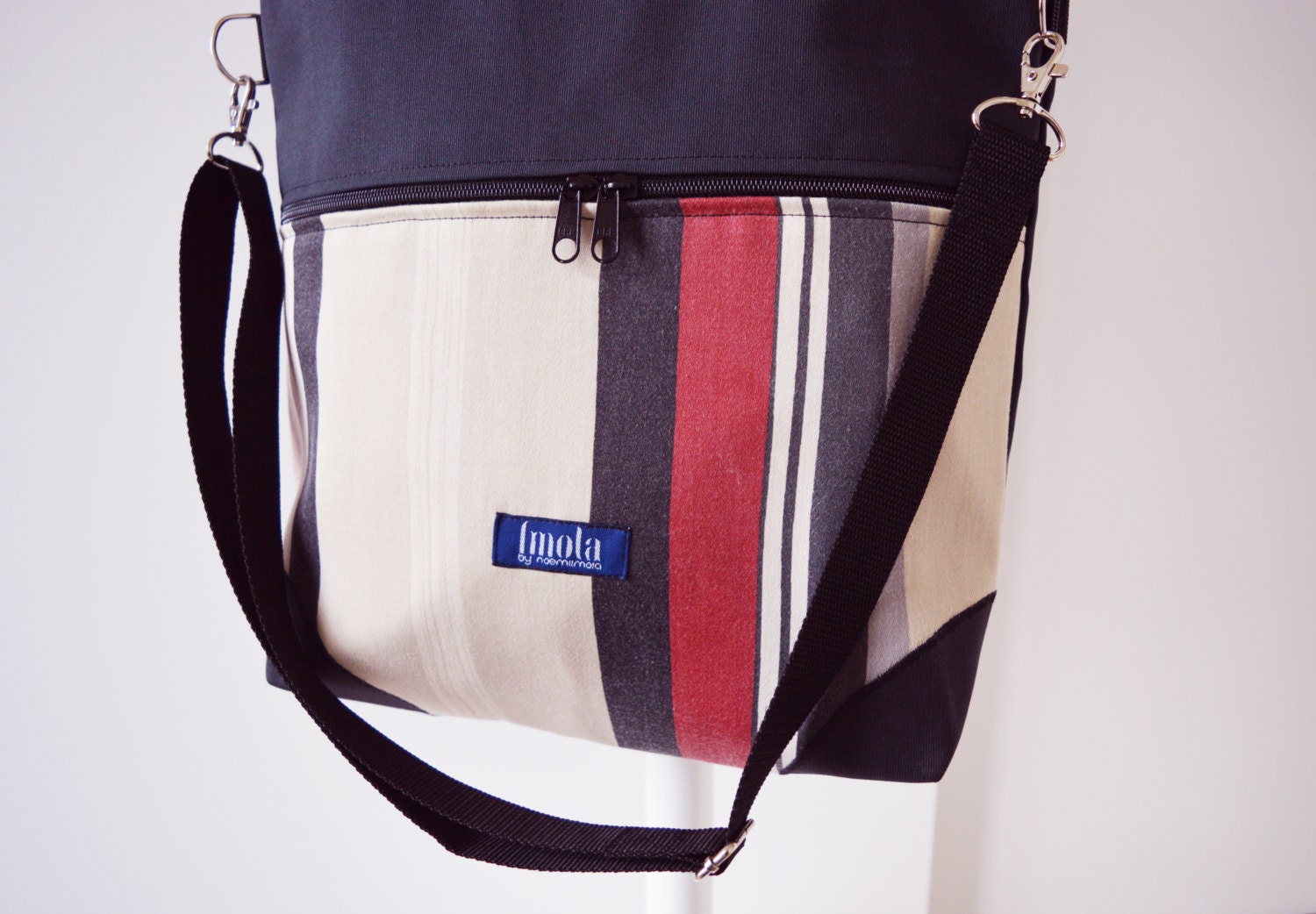 Large Fold Over Canvas Tote Bag Shopping Bag Casual Fold Over Tote ...