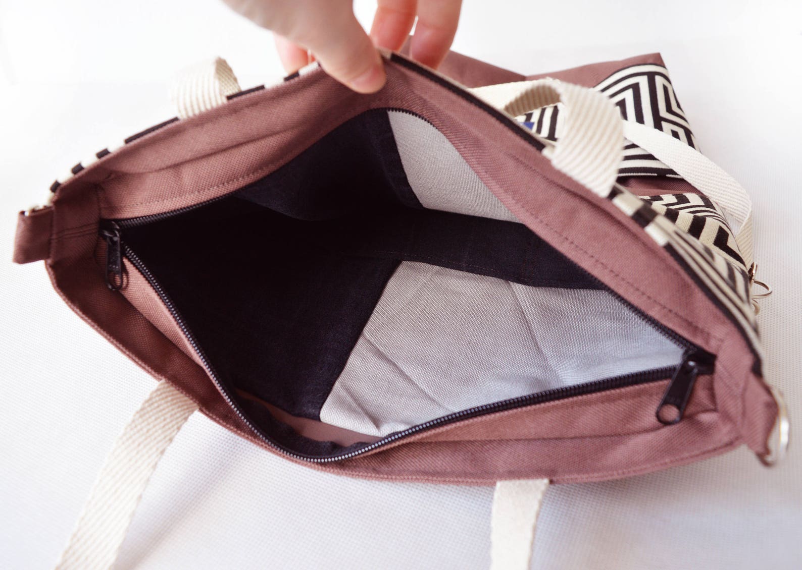 Large Fold Over Canvas Tote Bag Shopping Bag Casual Fold Over - Etsy