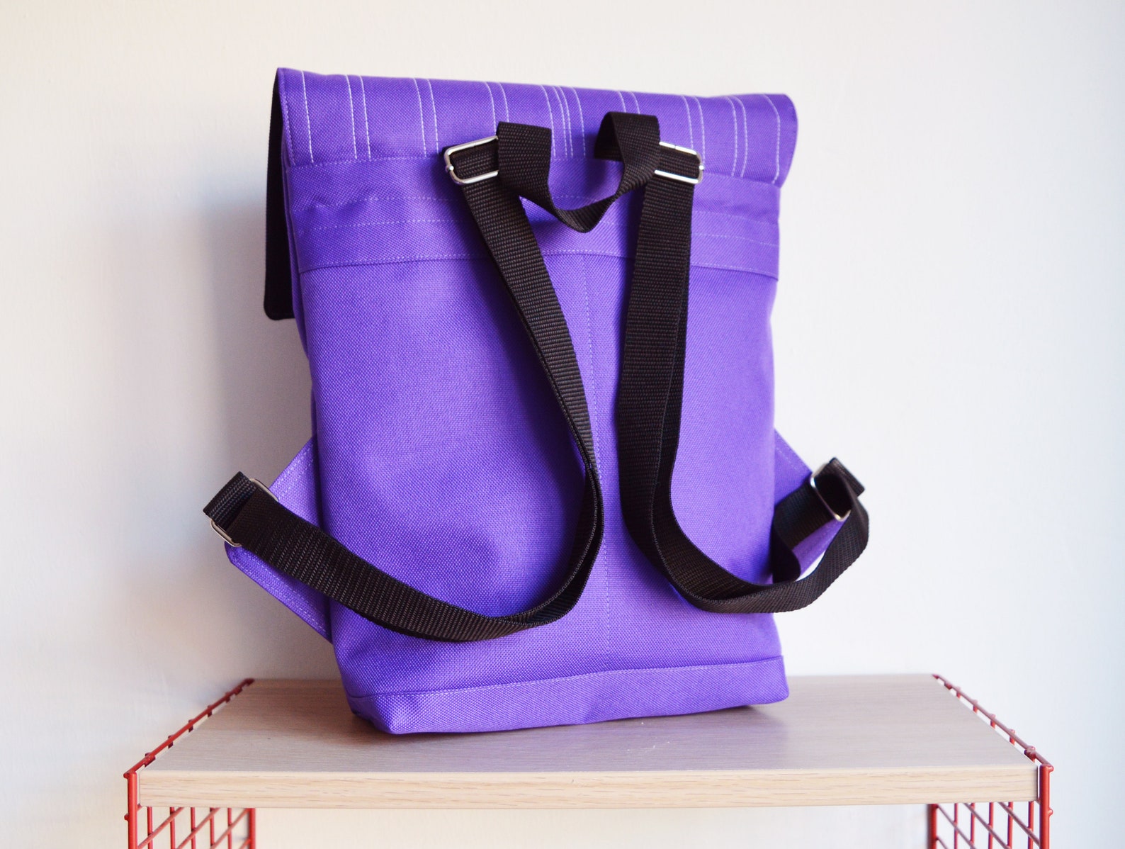 Backpack Purple Hipster Backpack Rucksack Cycling Bag Waterproof Small ...