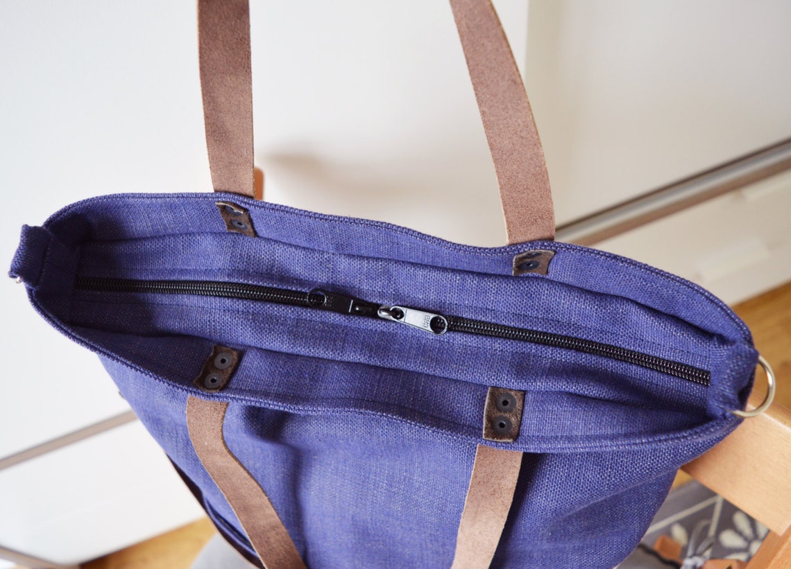 Large Fold Over Canvas Tote Bag Shopping Bag Casual Fold Over Tote ...