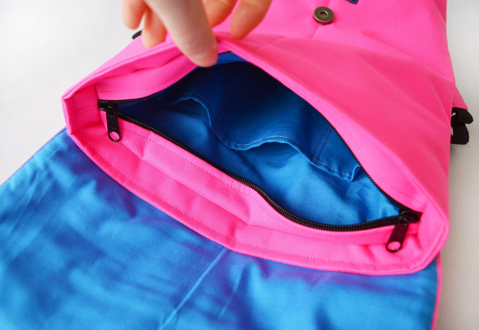 Backpack Neon Pink Hipster Backpack Rucksack Cycling Bag Waterproof ...