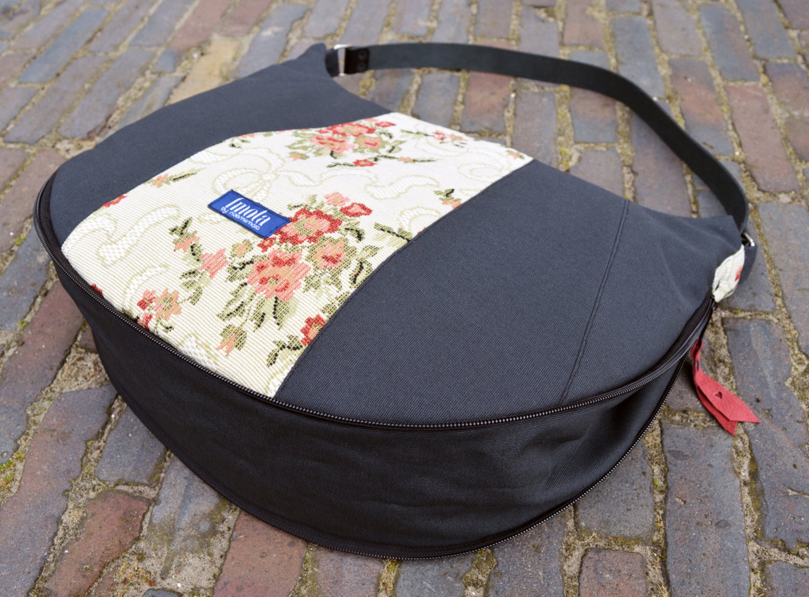 Brocade Purse Simple Expandable Large Purse Handbag Shoulder Bag Canvas ...