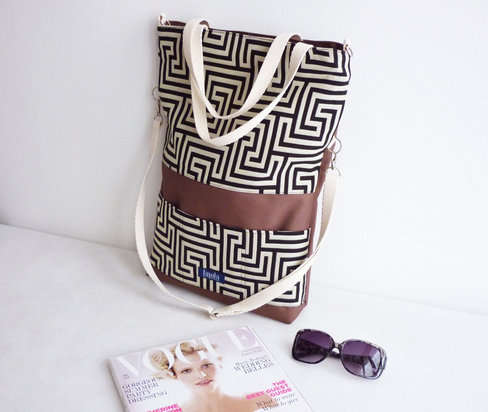 Large Fold Over Canvas Tote Bag Shopping Bag Casual Fold Over - Etsy