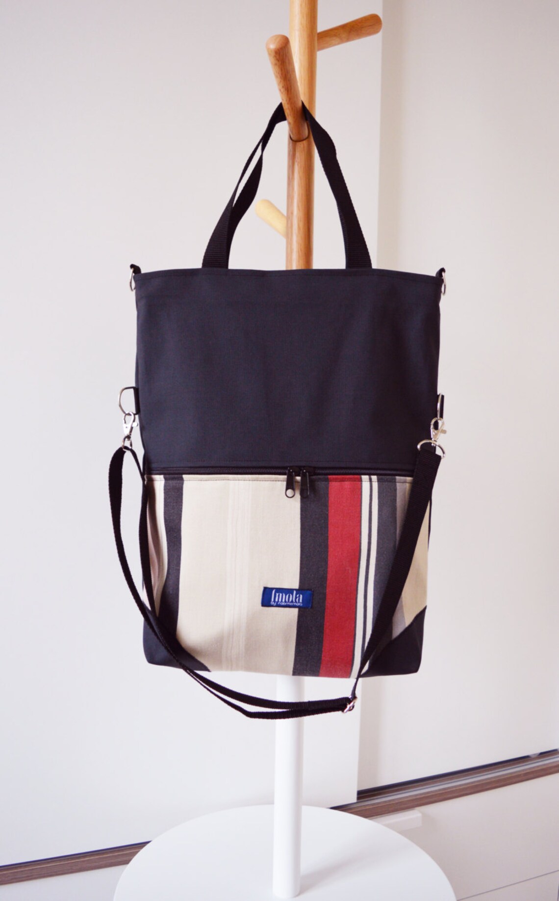 Large Fold Over Canvas Tote Bag Shopping Bag Casual Fold Over | Etsy