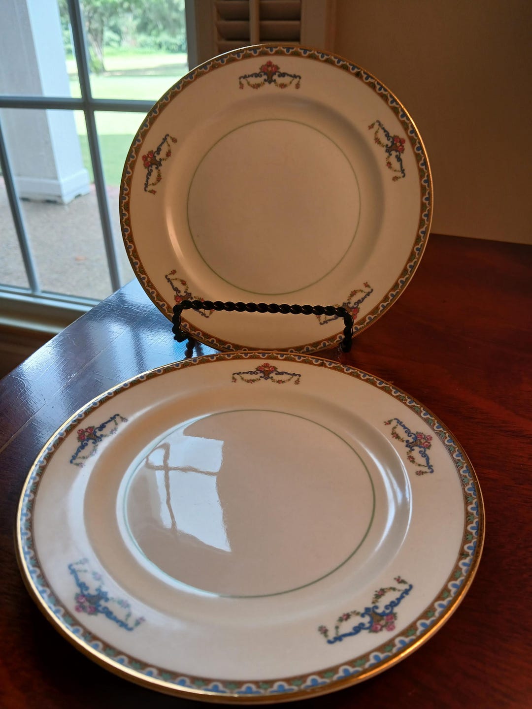 Pope-gosser USA Melrose Pattern Butter Plates / Set of Two Vintage ...