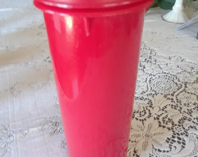 Red Tupperware Container / Pitcher for Tomato Juice / Tupperware Party ...