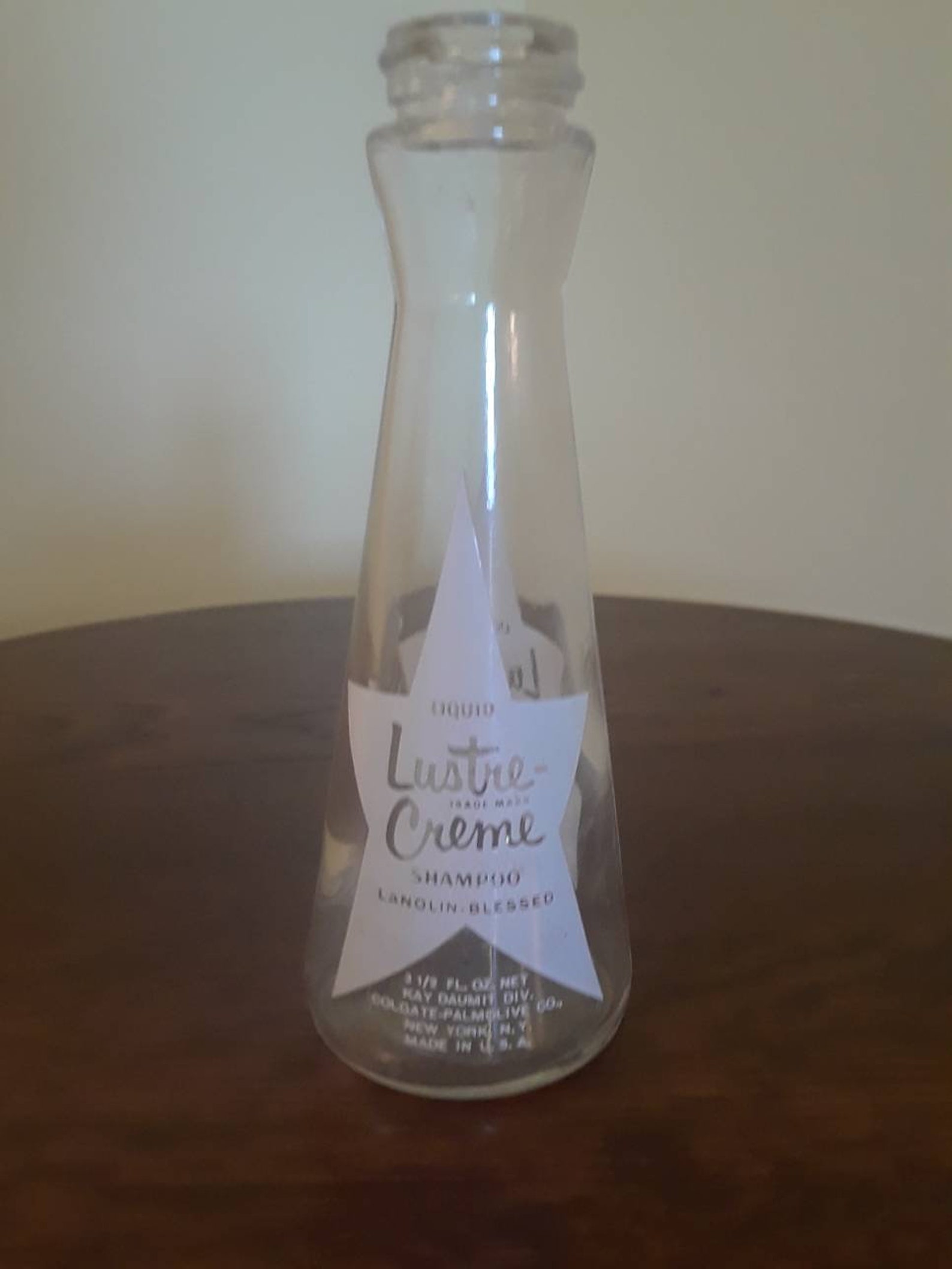 Vintage Liquid Lustre-Creme Shampoo Bottle / Lanolin | Etsy