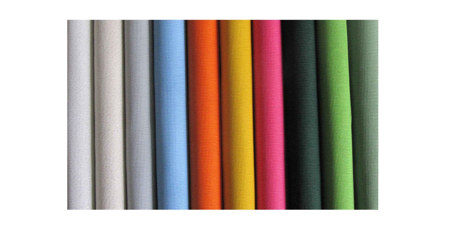 CANVAS Zweigart 14 Count Interlock in Various Colours - Half Metre - Etsy