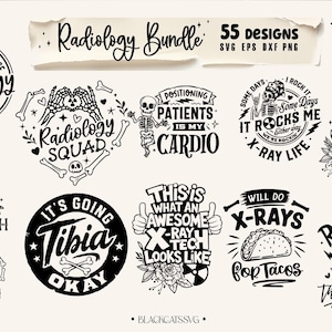 Radiology SVG 55 Designs SVG, X-ray Svg, X-ray Tech Svg Bundle Svg, Rad ...