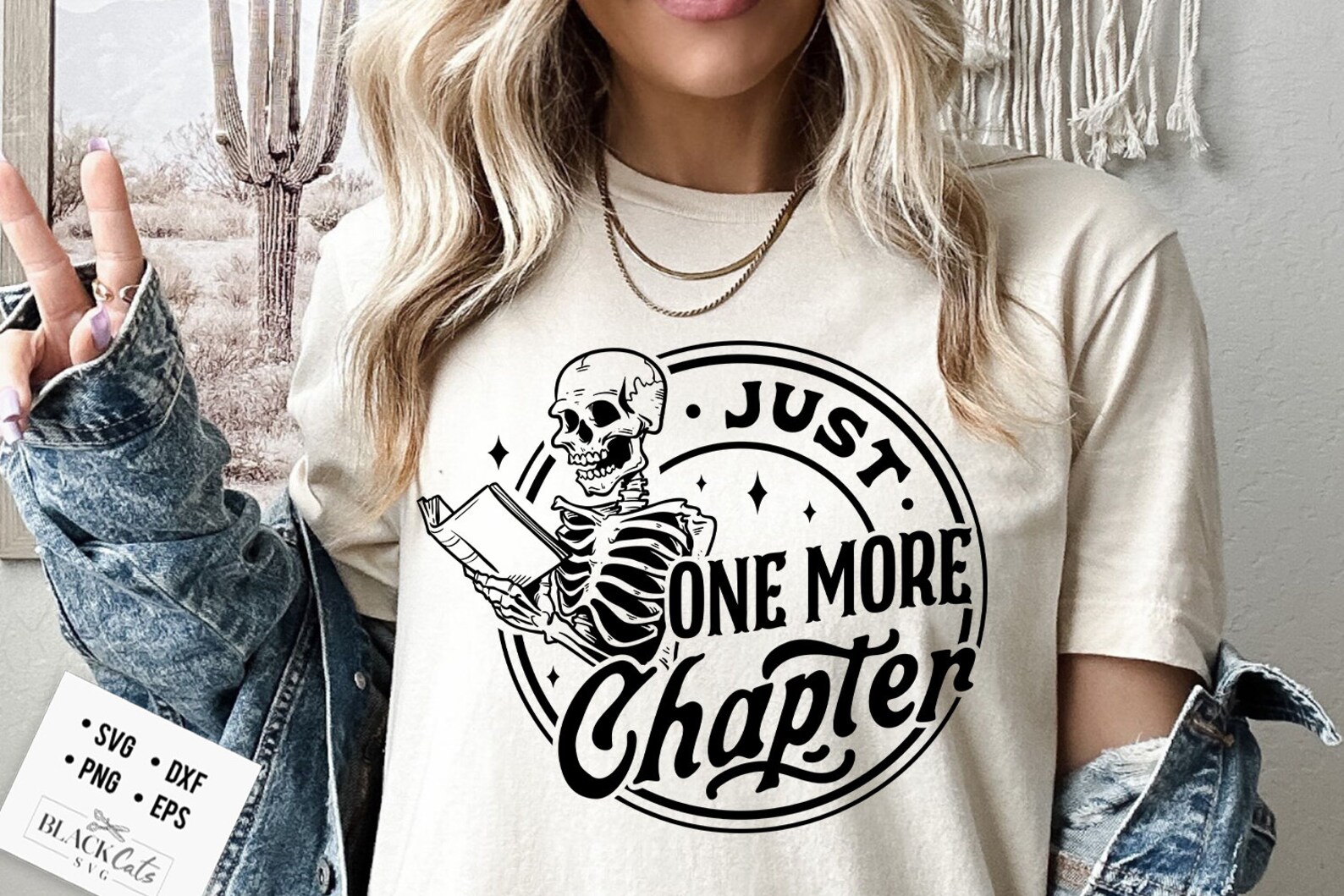 Reading Skeleton, Just One More Chapter SVG, Skeleton Reading Svg, Book ...