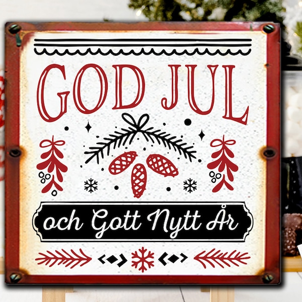 God Jul Sign - Etsy