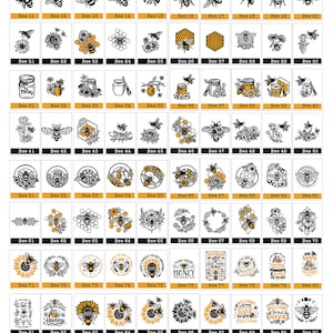 Bee Bundle 110 Designs SVG, Bee Svg, Queen Bee Svg Bundle, Bee Clipart ...