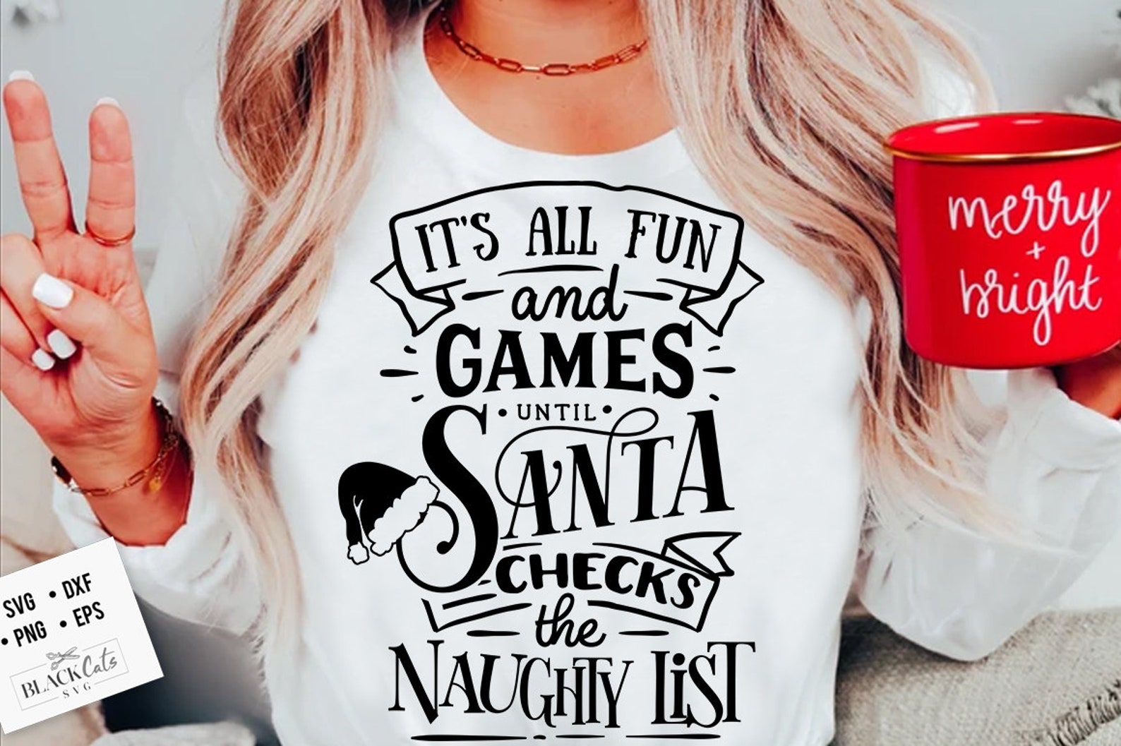It's All Fun and Games Until Santa Checks the Naughty List Svg, Naughty ...