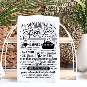 Apple Pie Recipe Svg, Homemade Apple Pie Svg, Fall Recipe Svg, Autumn ...