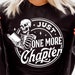 Reading Skeleton, Just One More Chapter SVG, Skeleton Reading Svg, Book ...