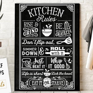 Kitchen Rules - Etsy
