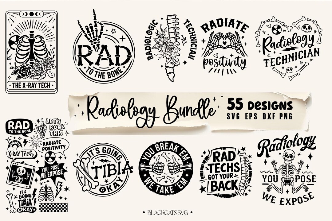 Radiology SVG 55 Designs SVG, X-ray Svg, X-ray Tech Svg Bundle Svg, Rad ...