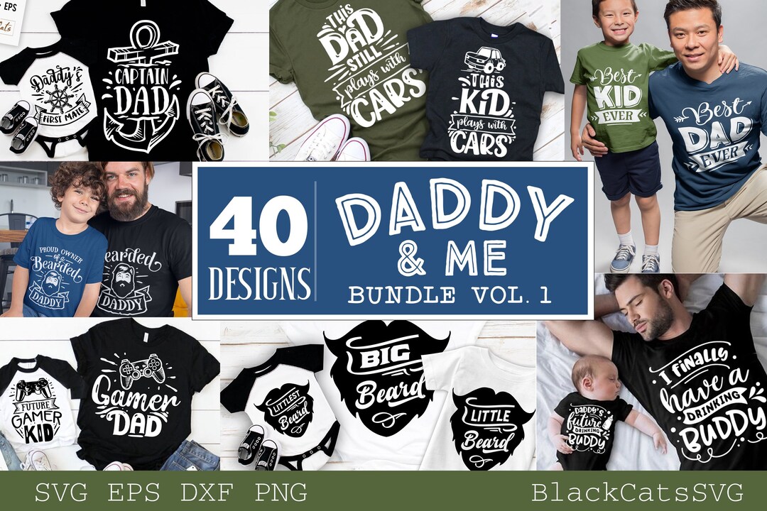 Daddy and Me Bundle 40 Designs Vol 1 - Etsy