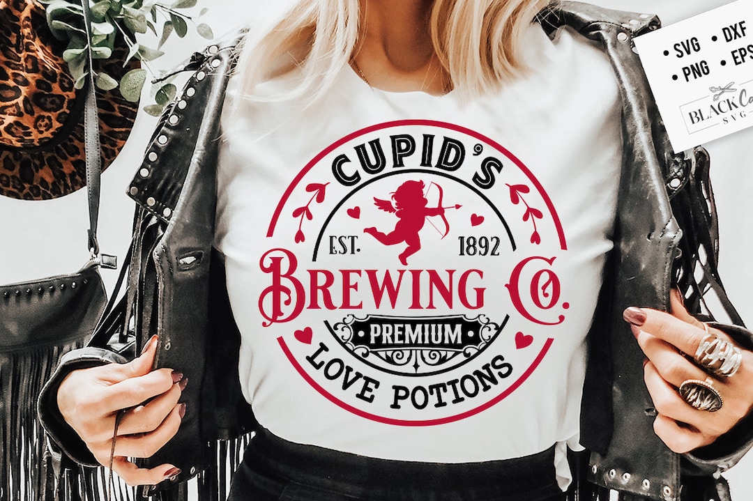 Cupid's Brewing Co SVG, Farmhouse Valentine Svg, Cupid's Brewing Co SVG ...