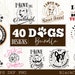 Dogs SVG Bundle 40 Designs - Etsy