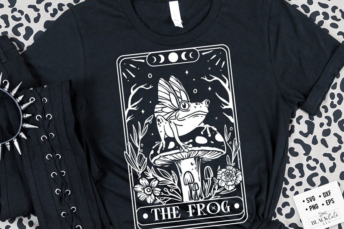 The Magic Frog Tarot SVG, the Frog Svg, Frog Tarot Svg, Tarot Card Svg ...