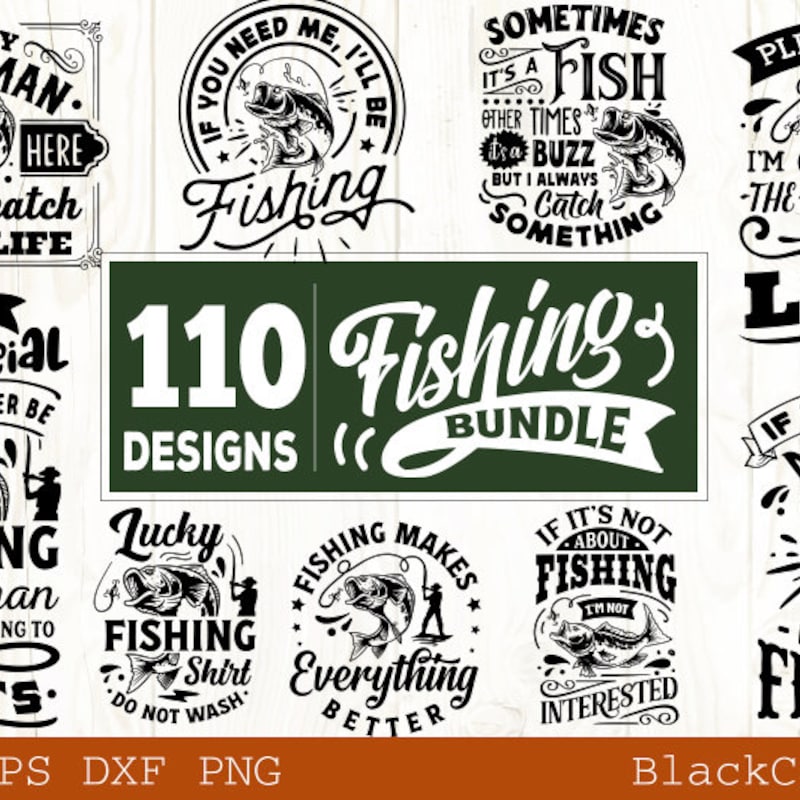 Fishing Decal Bundle Svg - Etsy UK