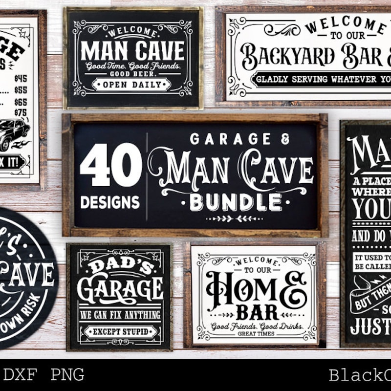 Funny Sign Man Cave Png - Etsy