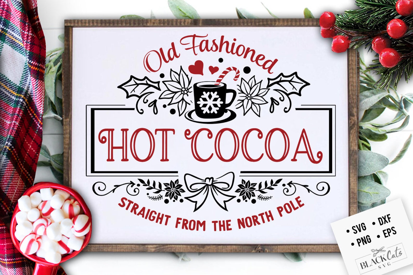 Hot Cocoa Poster Svg, Hot Cocoa Svg, Old Fashioned Hot Cocoa Svg ...