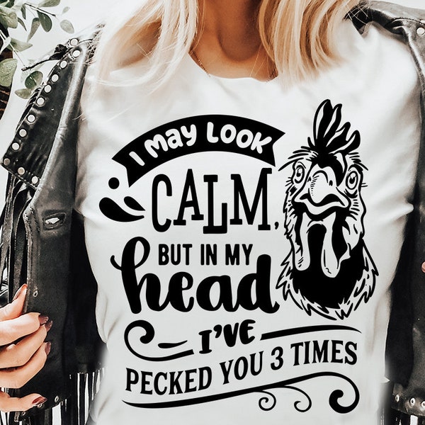 I May Look Calm Svg - Etsy