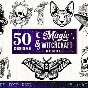 Magic and Witchcraft SVG Bundle 50 Designs - Etsy