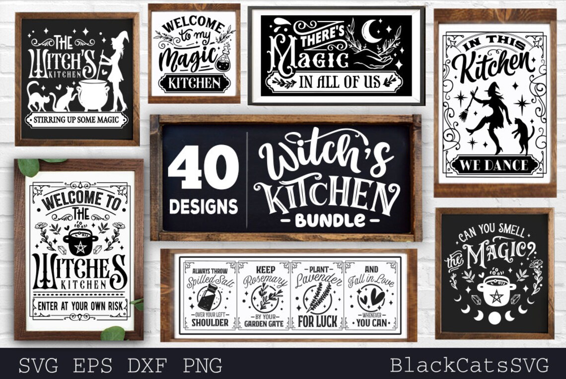 Witch's Kitchen SVG Bundle 40 Designs - Etsy